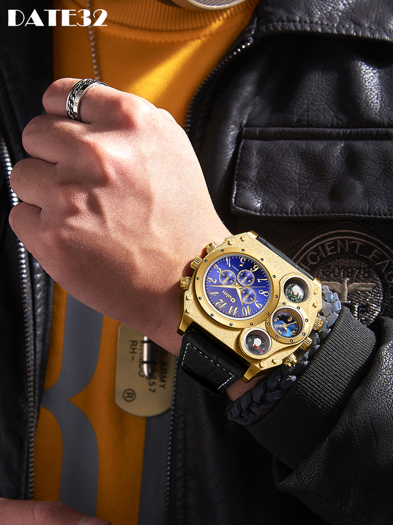 Luxury Sport Watches for Men Hip Hop Man Multiple Time Zone ...