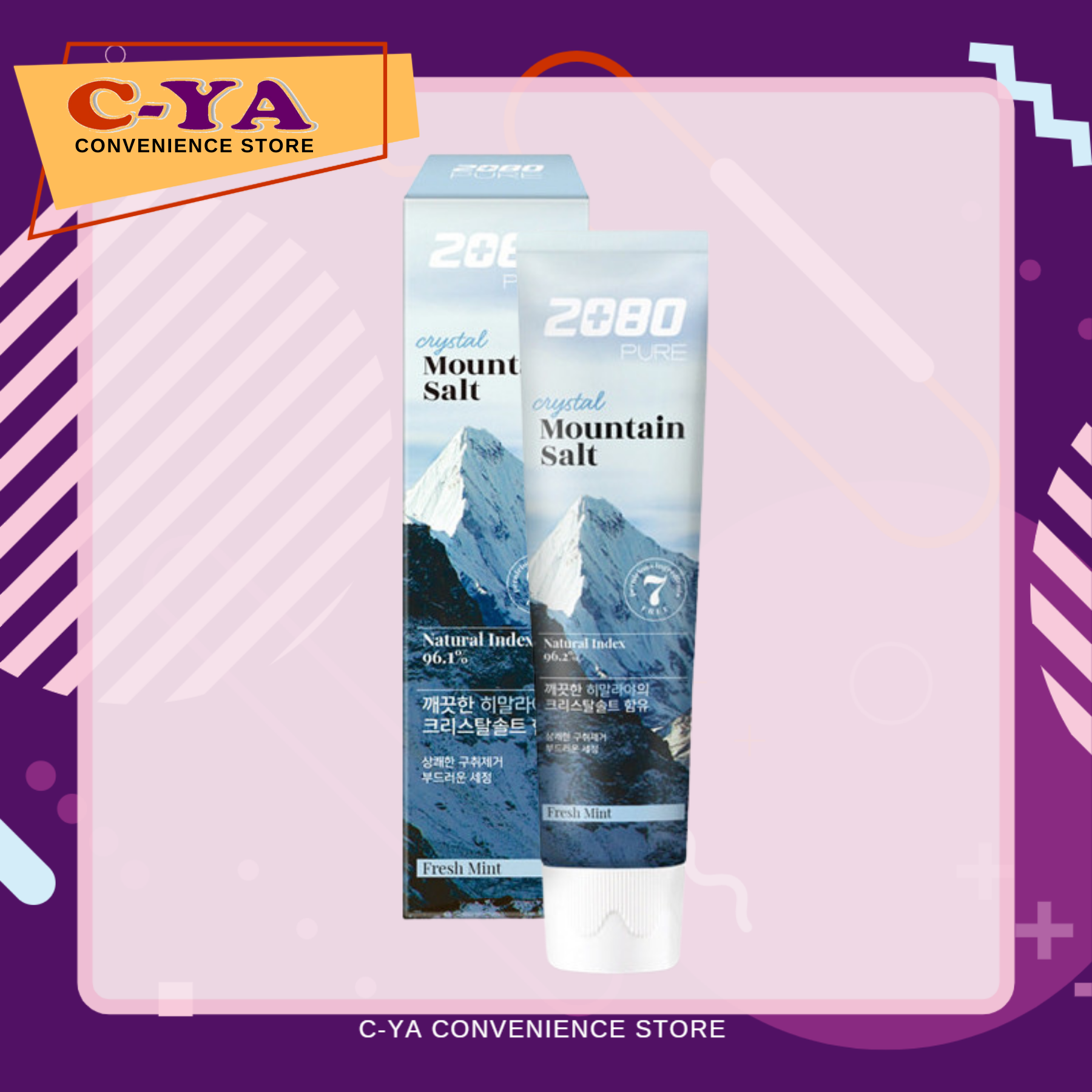 2080 Pure Fresh Mint Crystal Mountain Salt Toothpaste 160g | Lazada PH