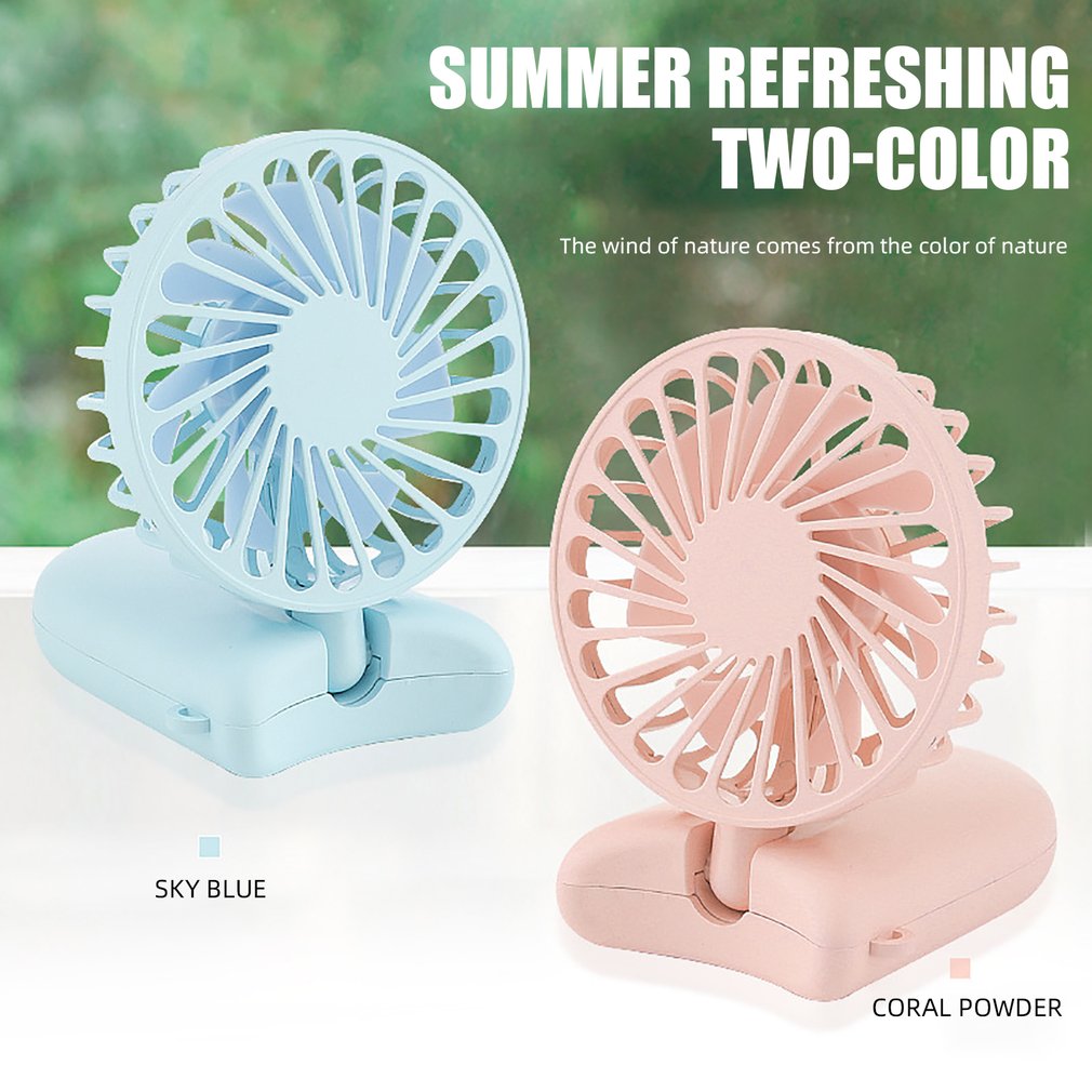 USB Foldable Hanging Neck Electric Fan Mini Cold Air Rechargeable ...