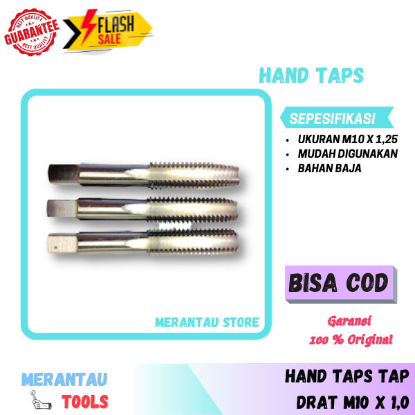 Hand Taps Tap Drat M10 x 1,0 Untuk Drat Busi Kap | Lazada Indonesia
