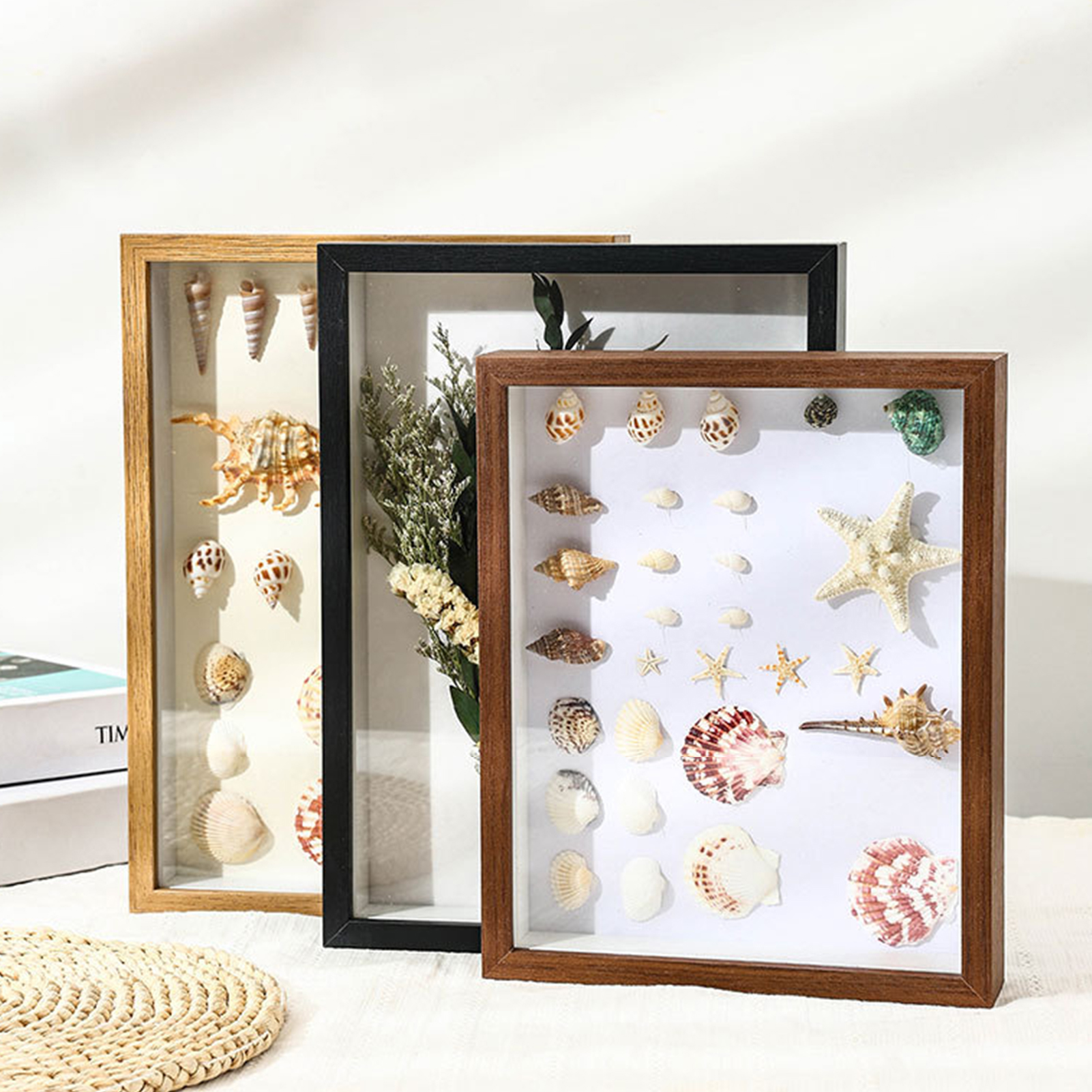 Creative Hollow Dried Flower Plant Photo Frame Handmade DIY Display 3D ...