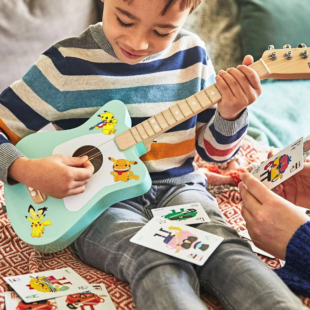 100Pcs Pokemon Stickers Kawaii Pikachu Skateboard Bicycle Guitar Laptop ...