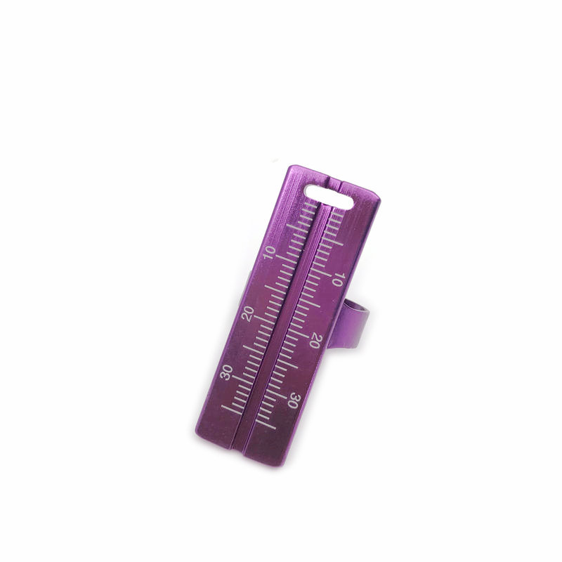 Dental Ruler Aluminium Alloy instrument Colorful Ring Ruler Root Canal ...