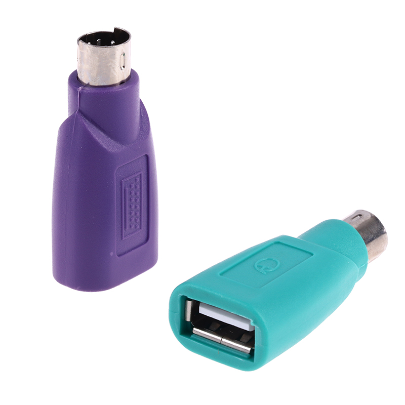 1pair Keyboard Mouse Ps2 To Usb Adapter Converter For Usb Keyboard Mouse Bd