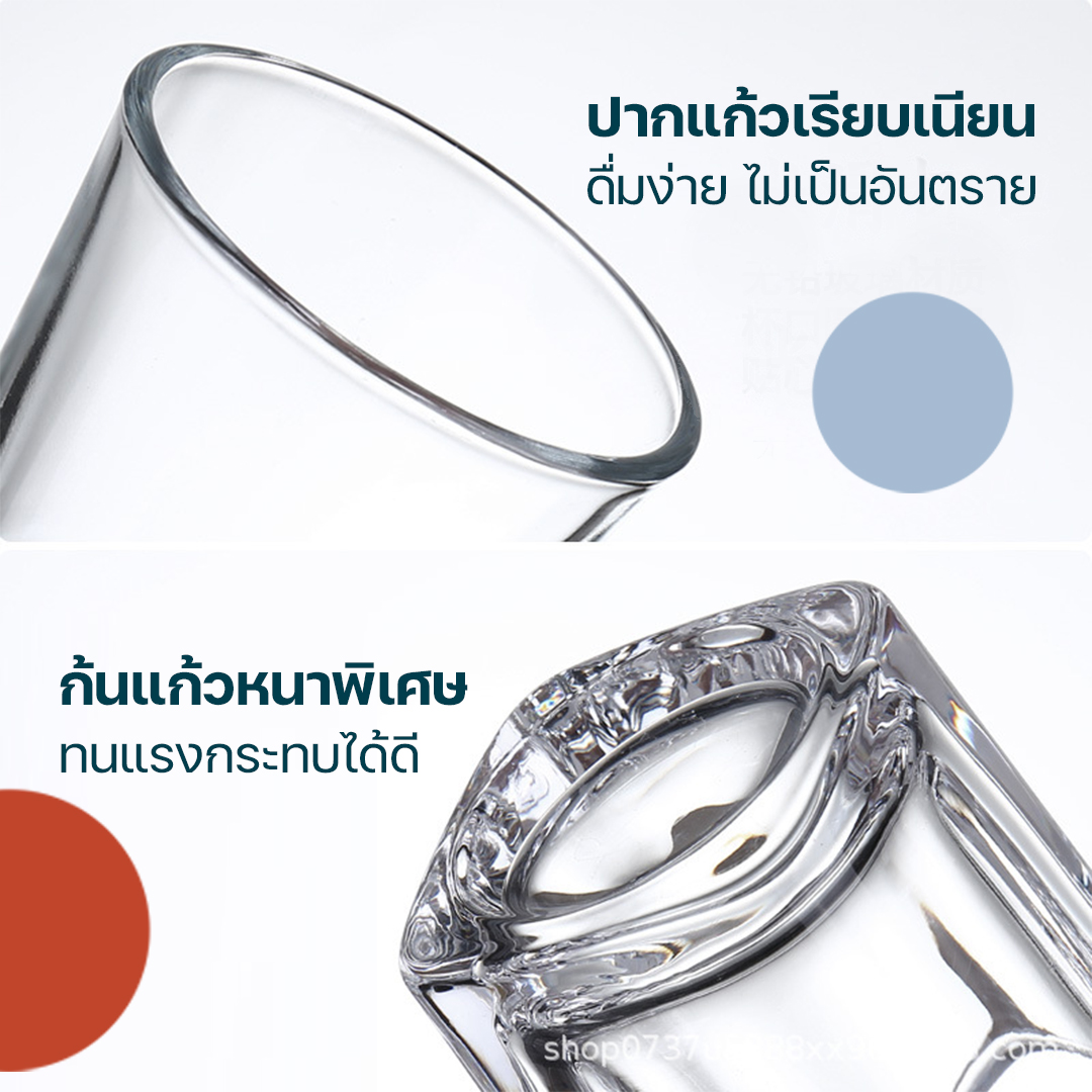 [แพ็ค 1,12] Luckyglass x HomeHuk แก้วช็อต เนื้อใส ความจุ 1.4, 1.5, 2 oz มีให้เลือก 4 แบบ แก้ว ...