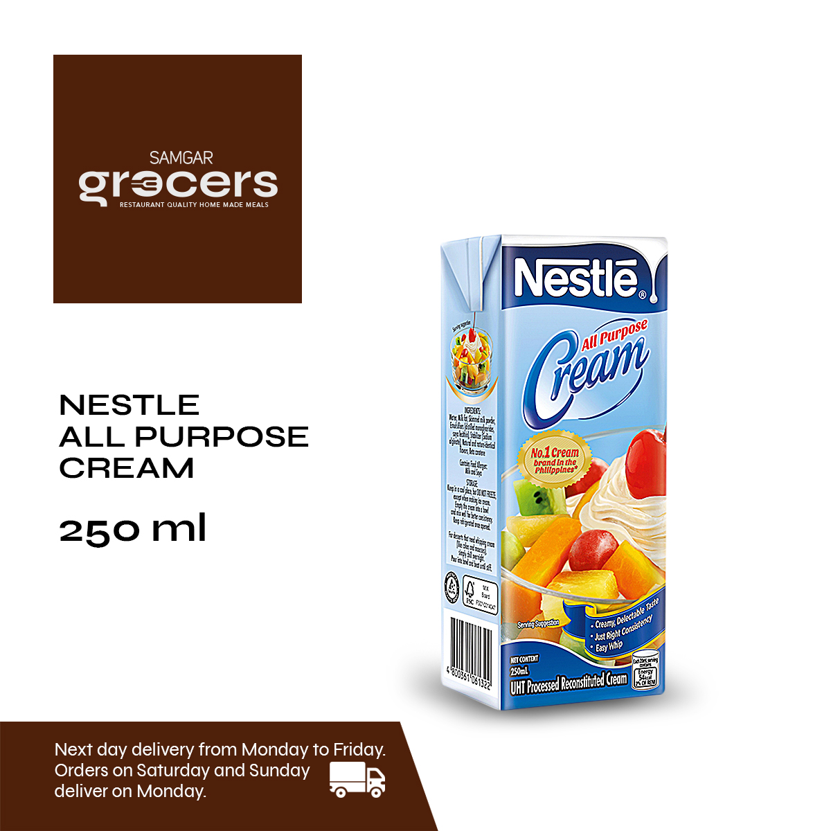 SAMGAR Grocers Nestle All-Purpose Cream 250ml | Lazada PH