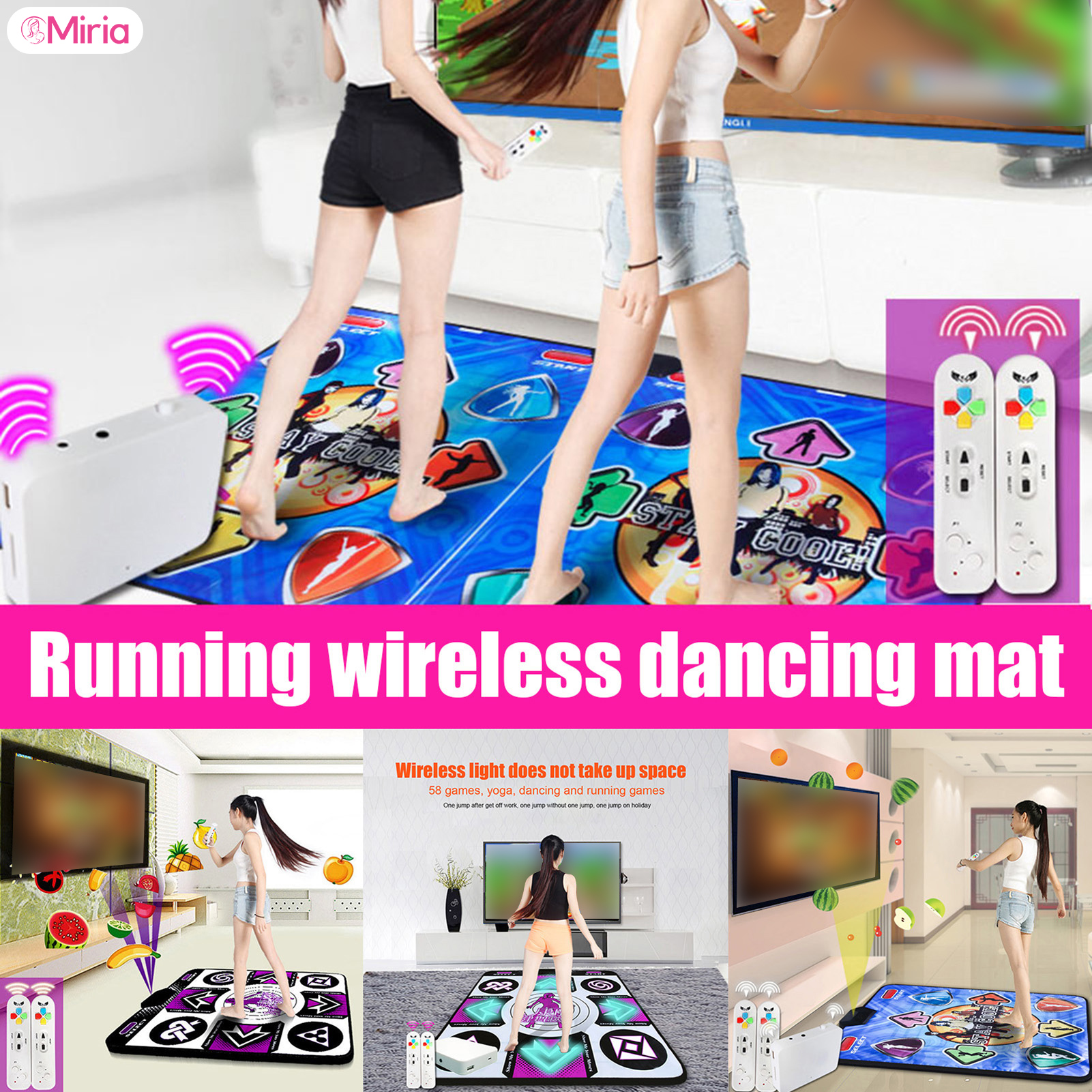 Miria USB Dancing Floor Pad Electronic Musical Dancer Blanket Carpet for PC Laptop Computer ...