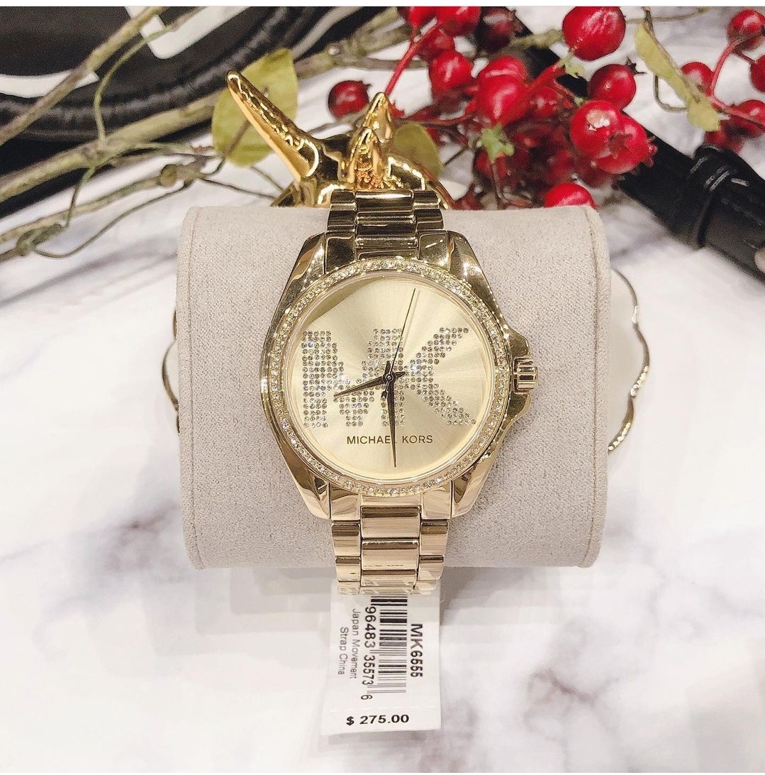 Original Michael Kors MK6555 Women's Bradshaw Gold Tone Stainless Steel ...