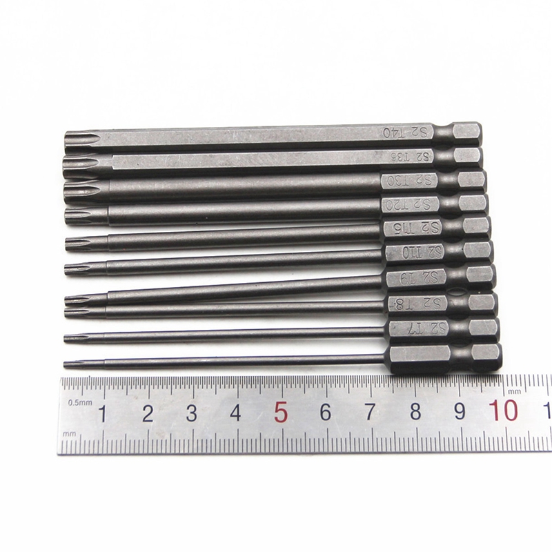 1/4inch Hex Handle Screwdriver, Tamper-Proof Safety Drill Bit Set, Hollow Torx Extended S2 Bits ...
