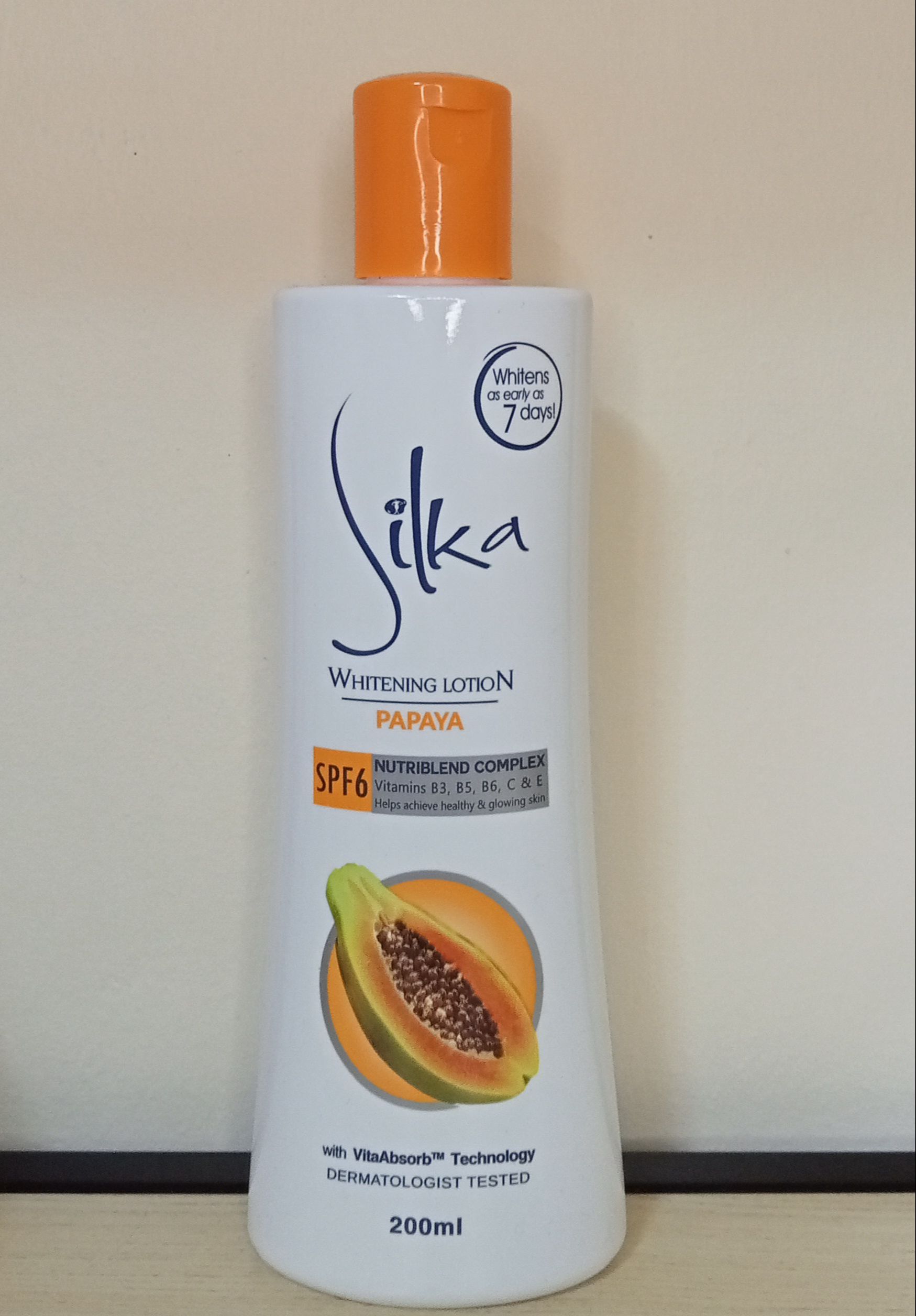 SILKA WHITENING LOTION PAPAYA 200 ML (1 BOTTLE) | Lazada PH