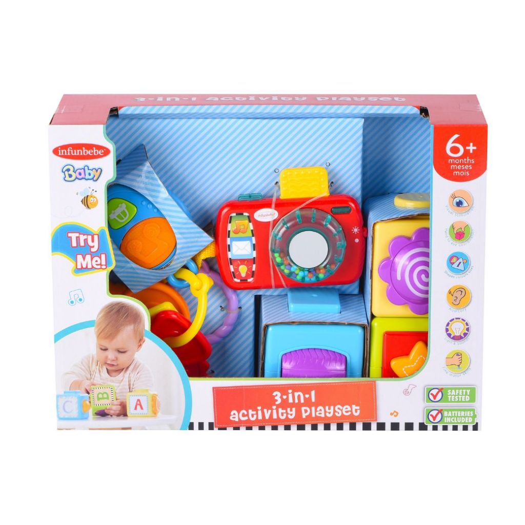 Wel-B x Infunbebe 3-in-1 activity playset (เซ็ตกิจกรรม ของเล่นเด็ก ...