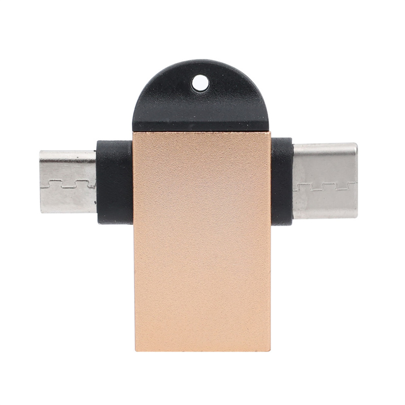 2 In 1 Mini USB OTG Type-C และอะแดปเตอร์ขนาดเล็กสำหรับการถ่ายโอนความ ...