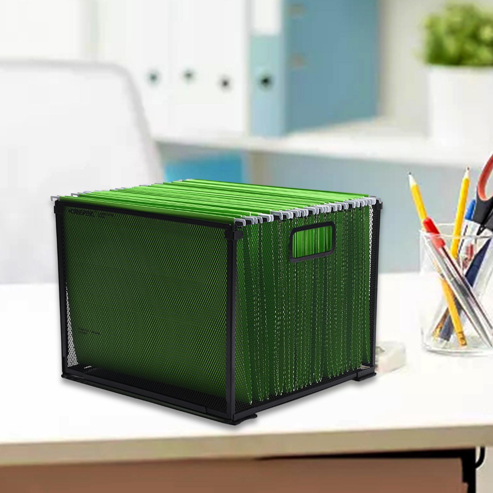 【The Quiet Page】Hanging File Folder Organizer /folder Storage Box ...