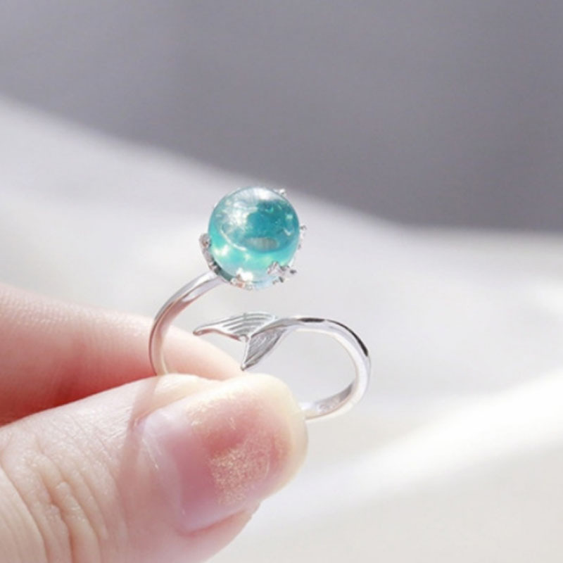 【I was hyped up】Japanese and Korean Cool Style Mermaid Foam Ring Women ...