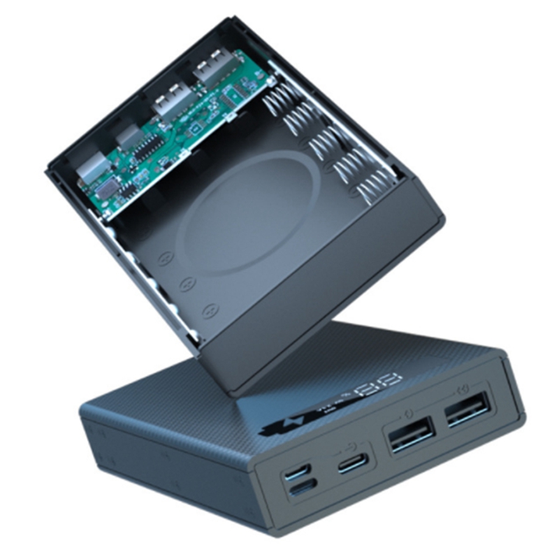 [ในสต็อก] [COD]5 x 18650 Mobile Power Box Detachable 18650 Charging QC ...