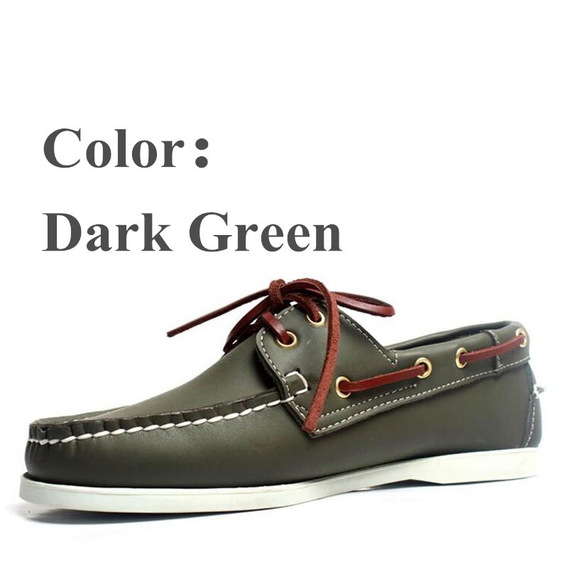 1 Men Genuine Nubuck Leather Docksides Classic Boat Shoes,Men Designer ...