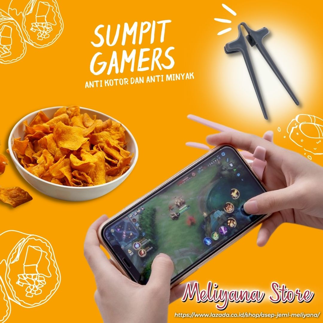 Sumpit Jari Gaming Gamers Snack Cemilan Free Hands Finger Chopsticks ...