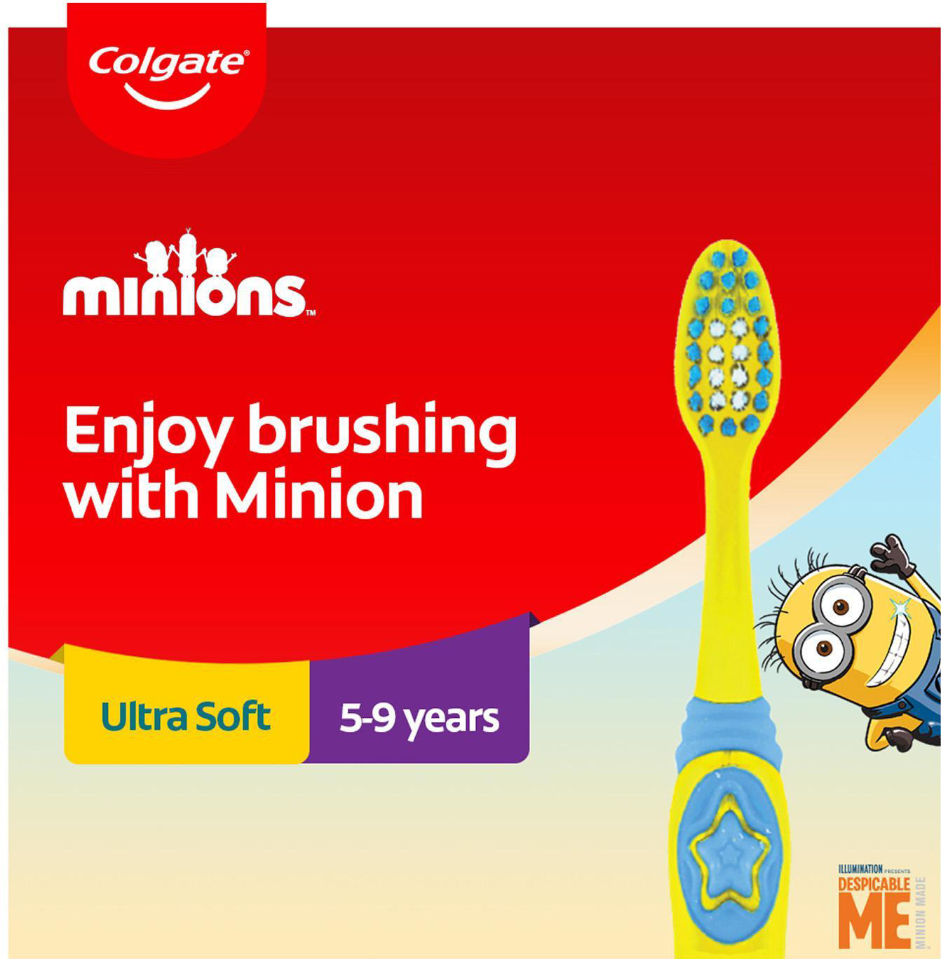 Colgate Kids Minion Toothbrush 5-9 Years (Ultra Soft) (Laz Mama Shop ...