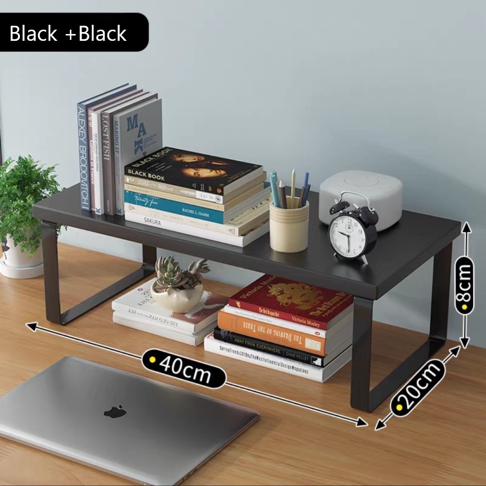 Mojo Wooden Monitor Stand Office Organizer | Lazada Singapore