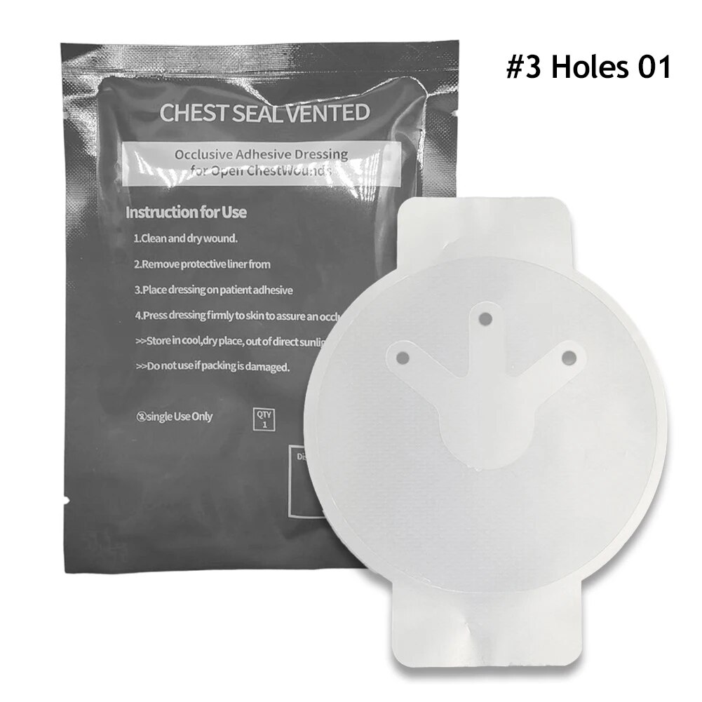 Quick Rescue Chest Seal Wound Emergency Dressing Bandage Trauma Sticker ...