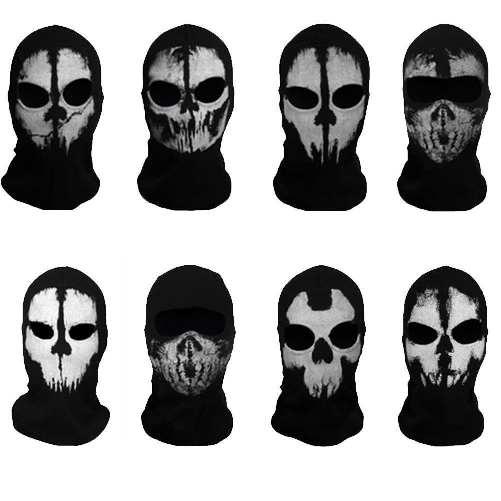 Unisex Ghost Print Stocking Balaclava Mask Game Call Of Duty MWII 2022 ...