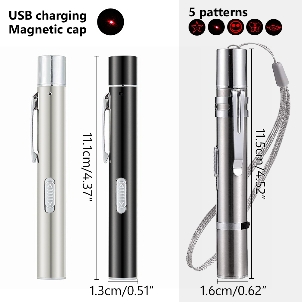 【Shop Now and Save】 Usb Charge 3 In 1 Led Pointer Pen Red + White Led ...