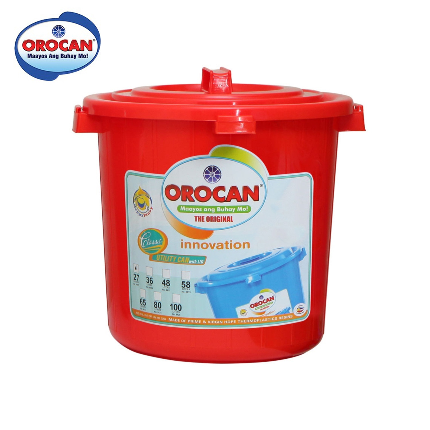 Orocan 8407 PA Utility Can With Cover 27L | Lazada PH