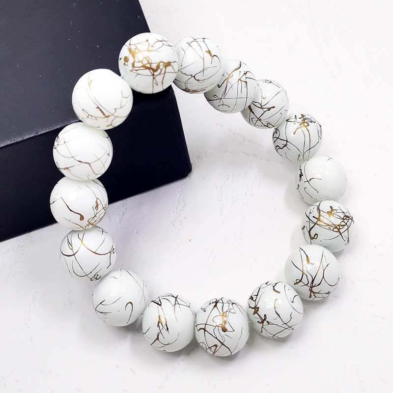 【Factory prices】Stall Glass Paint Gold Silk Bracelet Women's Imitation ...