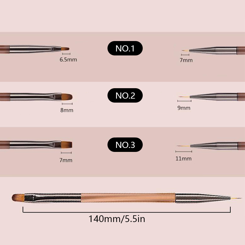5pcs/Set New Nail Pen Macaron Color Acrylic Pole Color Smudge Pen ...