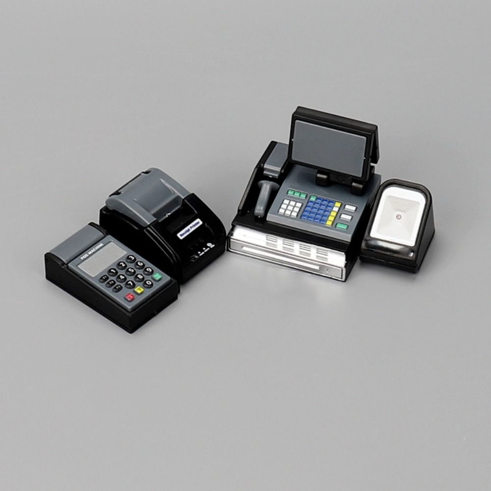 Scanner Model Toy Mini Doll House Cash Register DIY Black Gray ...