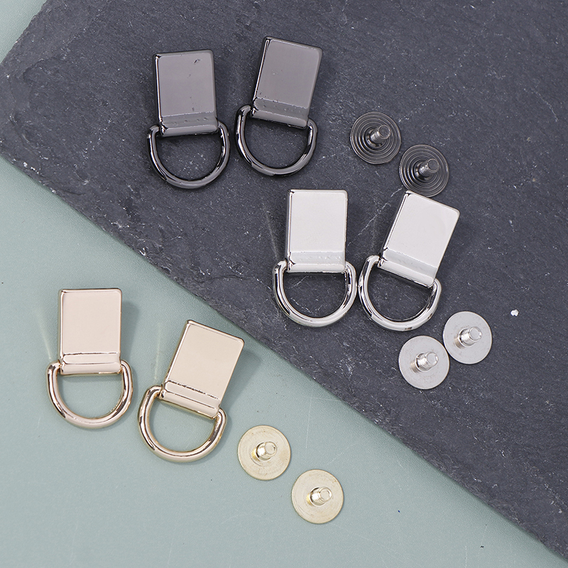 2Pcs Metal D Ring Bag Side Connector Buckles With Screws Handbag ...