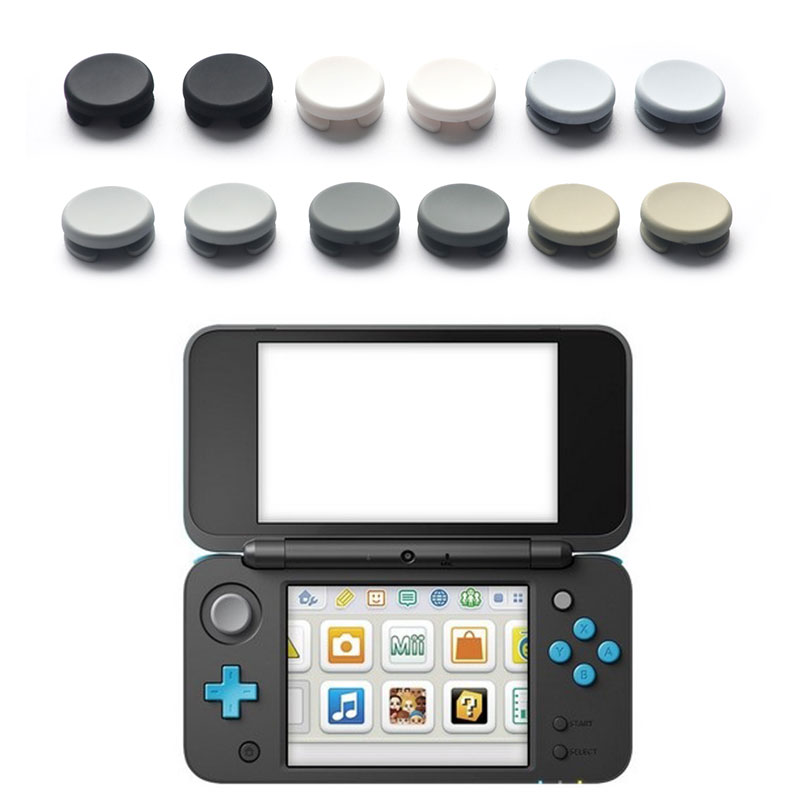 2 pcs Replacement Grey Joystick Thumbstick Circle Pad Cap for 2DS 3DS ...