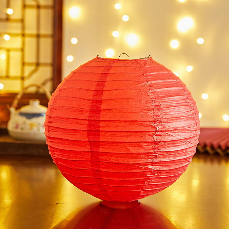 Classical Flower Letter Printed Festival Lantern Hanging Bamboo Paper ...
