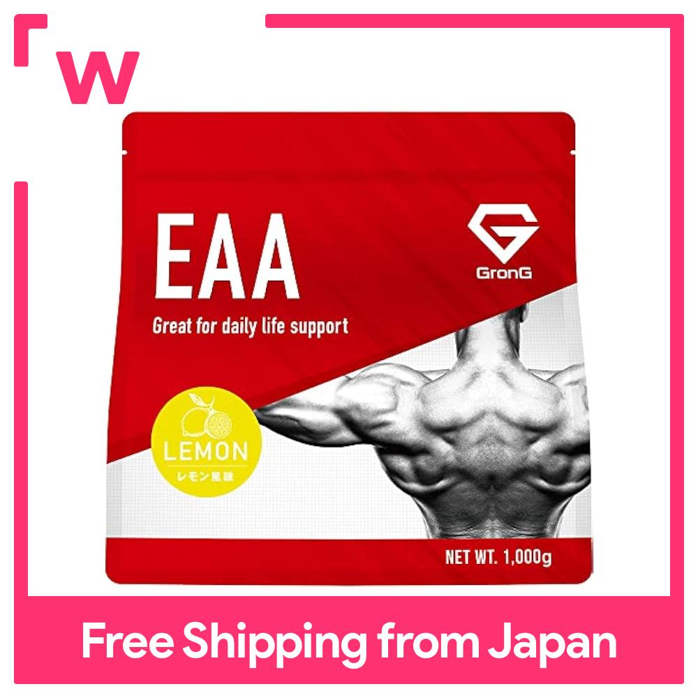 GronG EAA Amino Acids Lemon Flavor 1kg (100 servings) Essential Amino ...