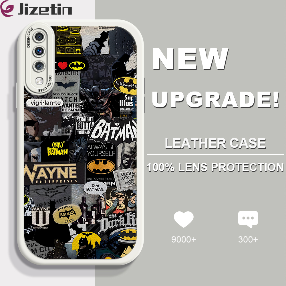Jizetin for Samsung A70 A70S Back Cover Batman Lambskin Texture PU ...