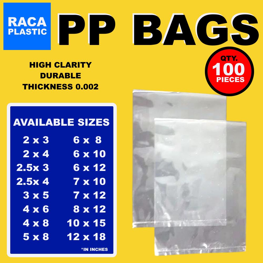 Polypropylene PP Plastic Bags For Product Repacking Etc 100pcs Polypropylene PP Plastic Bags For Product Repacking Etc 100pcs