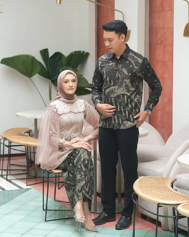 COD - ASMITA SET KEBAYA COUPLE MODERN KEBAYA BROKAT MODERN KEBAYA ...