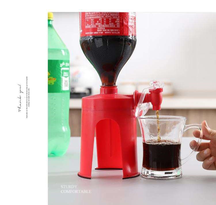 Soda Dispenser hand-pressed Fizz Sprite Cola Bottle Inverted Carbonated ...