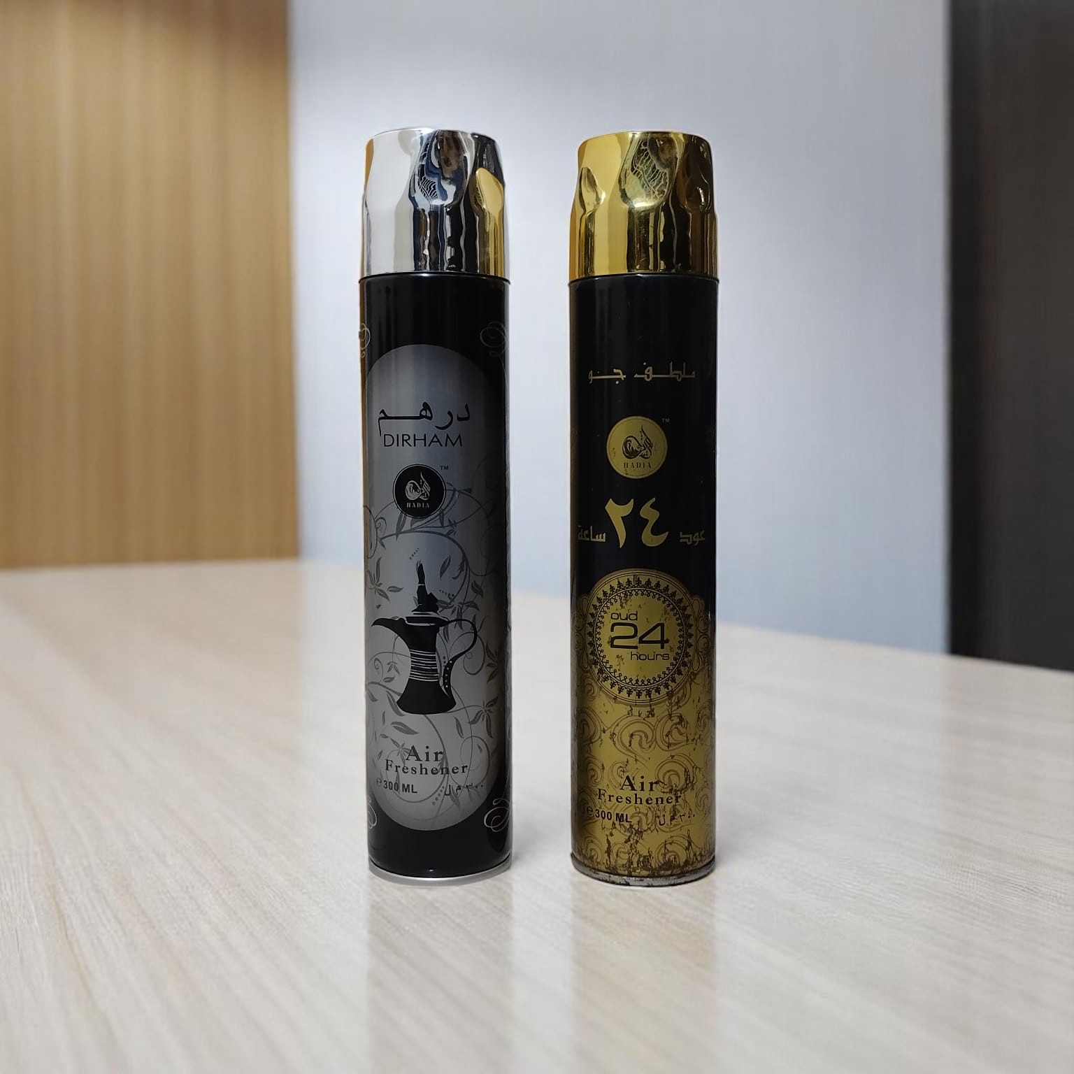 Oud 25 Hours and Dirham Room Spray Combo 2 Bottles x 300ml by Hadia ...