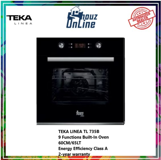 TEKA LINEA TL 735B 9 Functions Built-In Oven 60CM/65LT | Energy ...