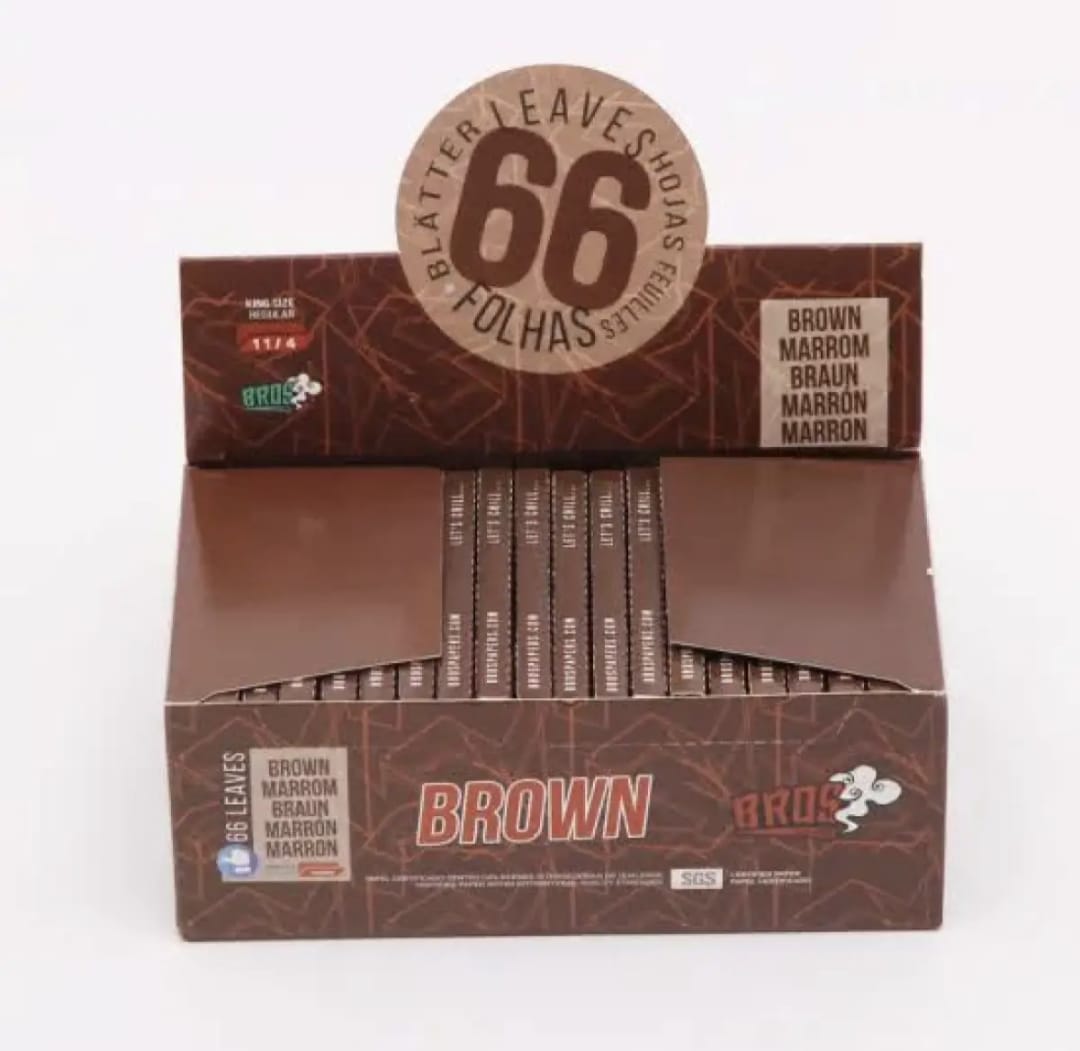 5 Piece BR0S Rolling Paper 66 King Size Paper ( King Size 5 Packet ...