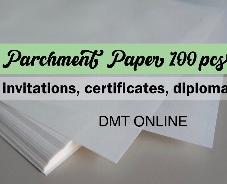 Parchment Paper 85 Gsm A4 100 Sheets Certificate Diploma Invitation 