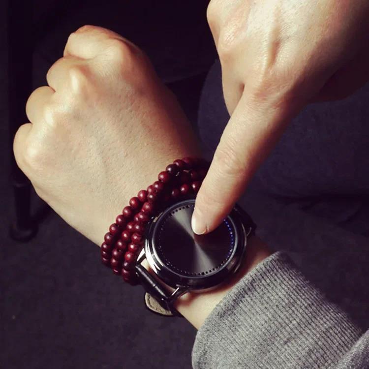 Gentlemange New Fashion Touch Watch Led Watch Men Creative Dot Matrix ...