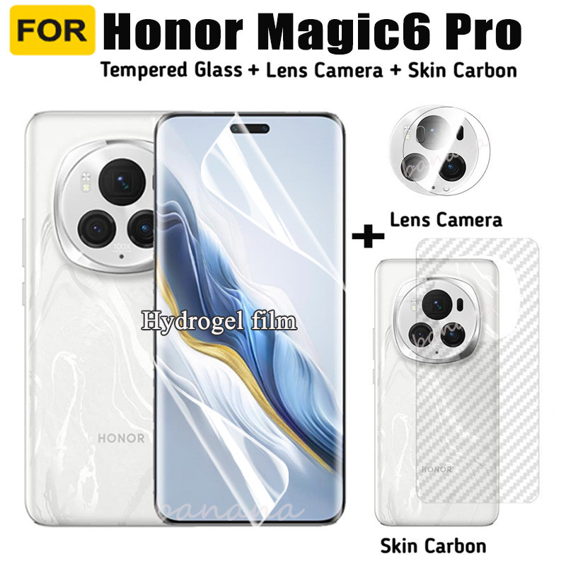 3 IN 1 Honor Magic 6 Pro Hydrogel Soft Film for Honor Magic6 Honor 200 Pro Camera Lens Glass ...