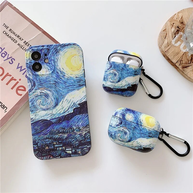 Van Gogh oil painting phone case for iphone 15 12 13 14 Pro Max 14Pro ...