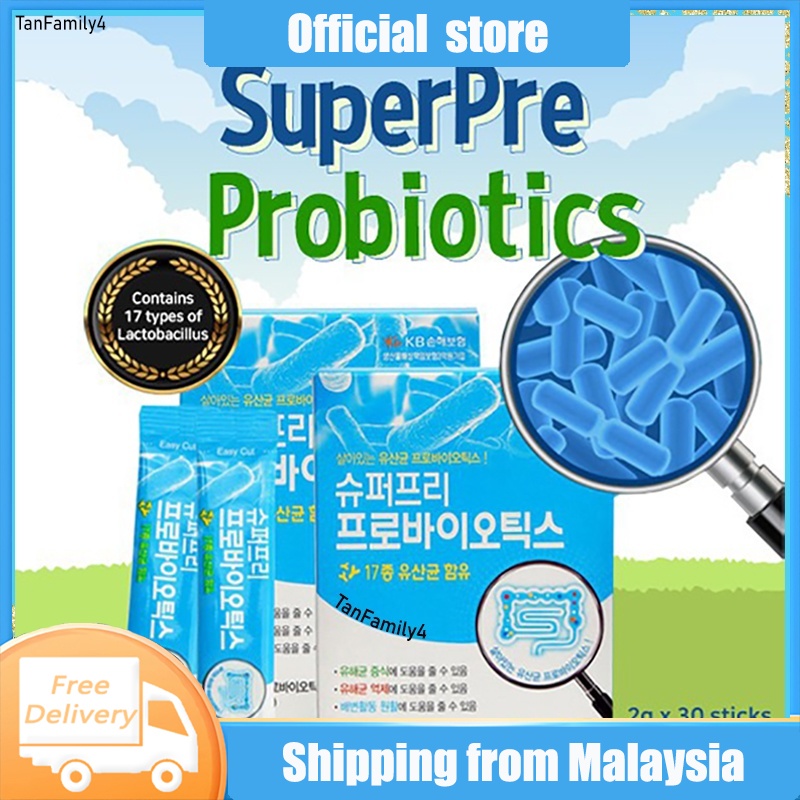 Super Pre Probiotics (30 sachets x 2g) Prebiotics Probiotics ...