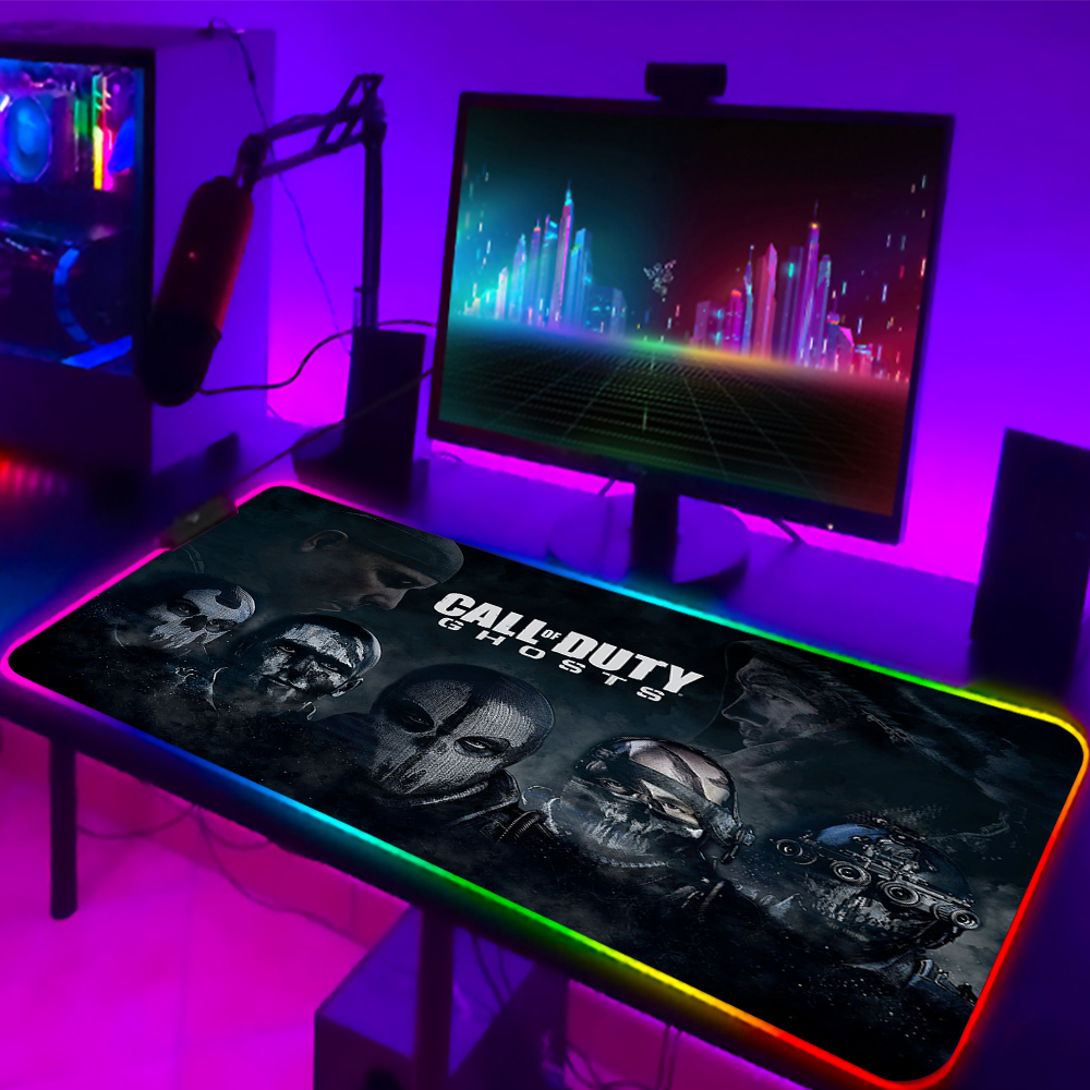 【New Arrivals】RGB LED Call Of Duty Warzone Mouse Pad Gaming Accessories ...