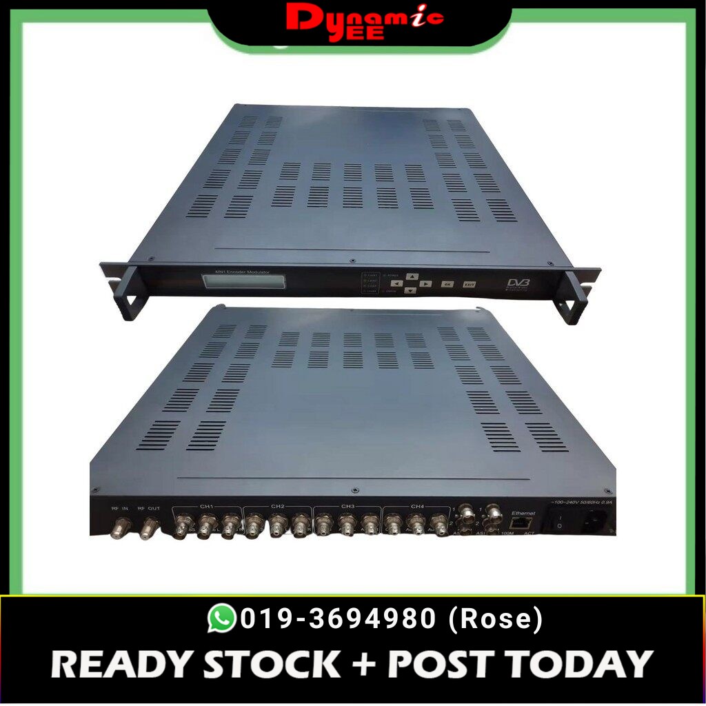 DVB-T Encoder Modulator 4 IN 1 Encoder Modulator AV to RF(DVB-T ...