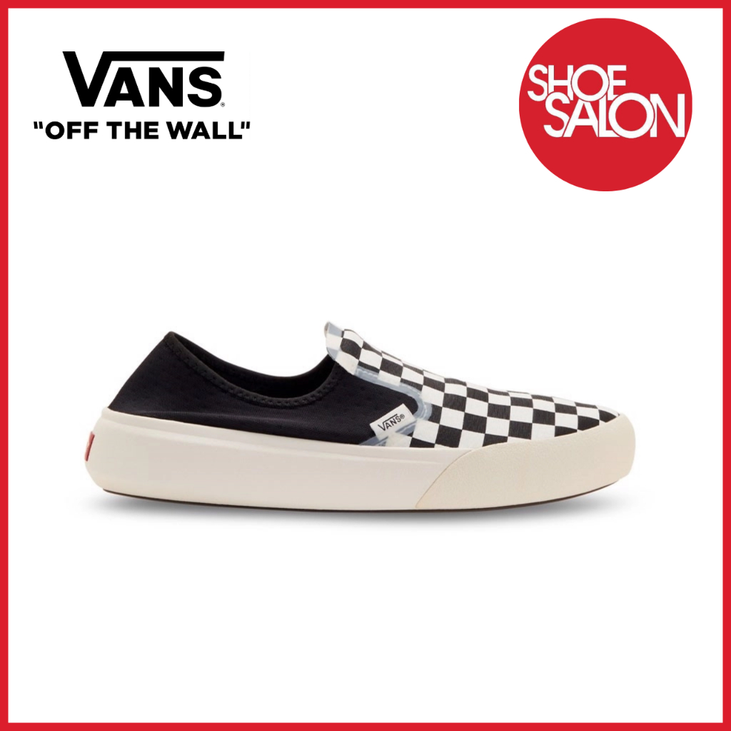 Vans ComfyCush One Checkerboard Slip-On Unisex Shoes Black/Marshmallow ...