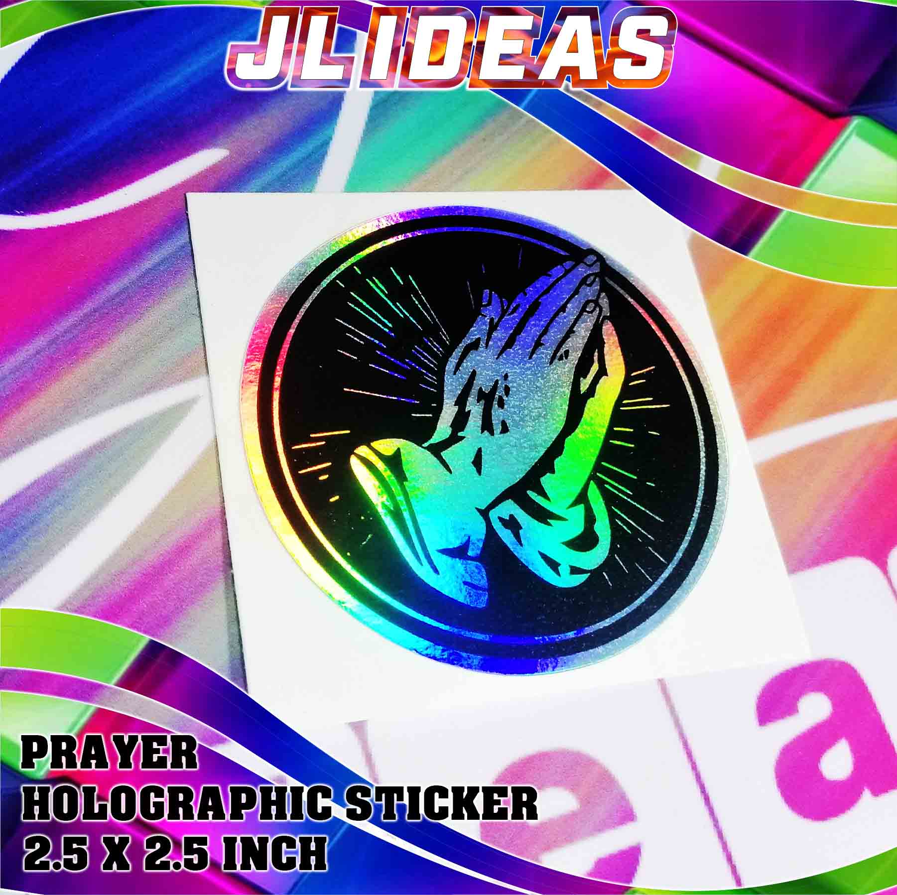 Prayer Holographic Sticker / Decal | Lazada PH